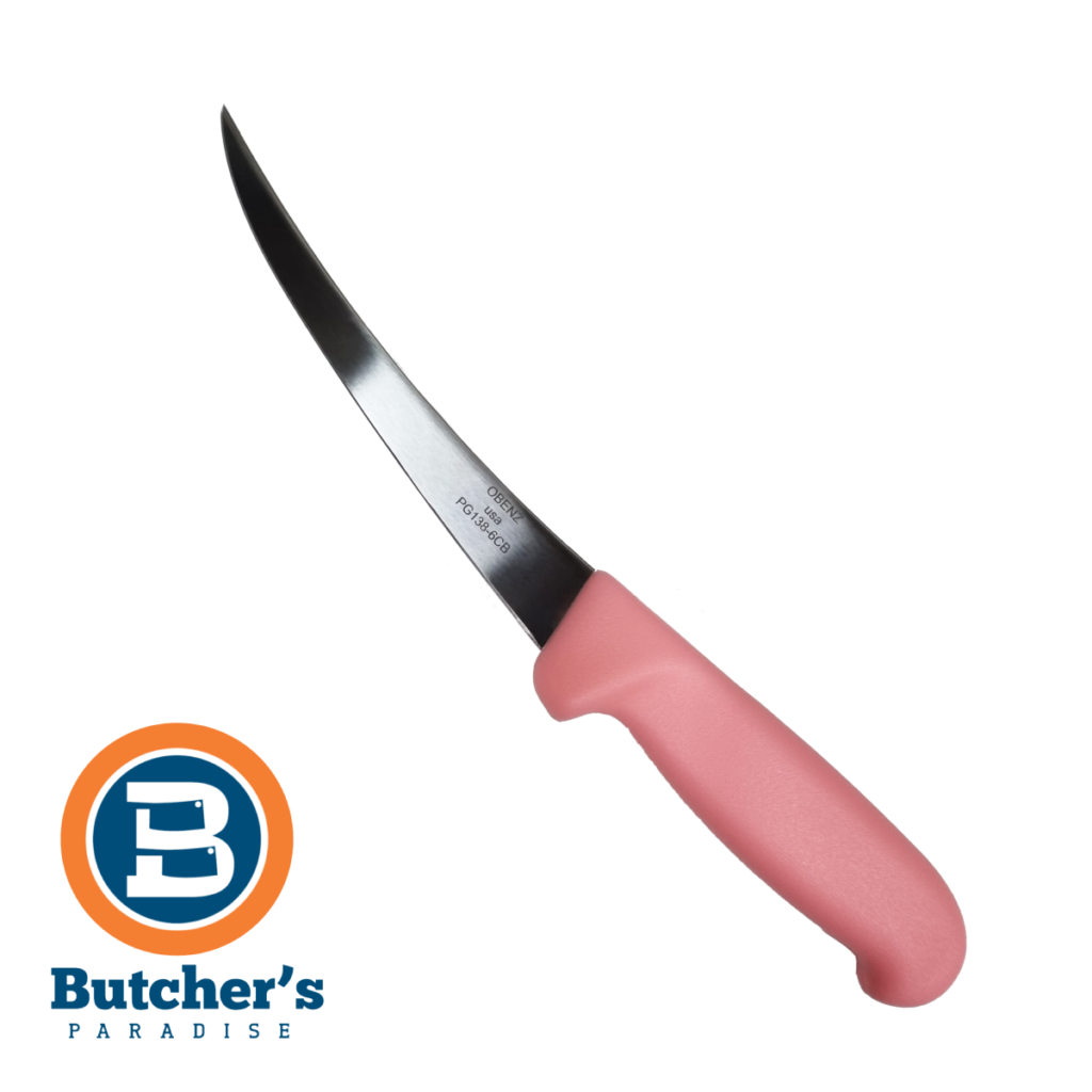 Obenz USA 6" Pink Boning Knife | PG138-6CB | Butchers Paradise