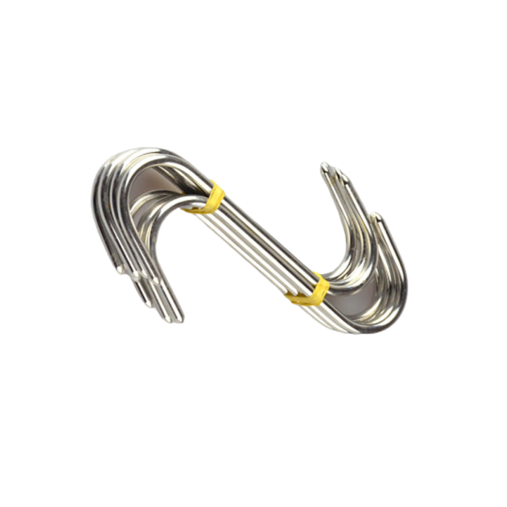 S-Hook 4" Stainless Steel x 10pcs | Butchers Paradise