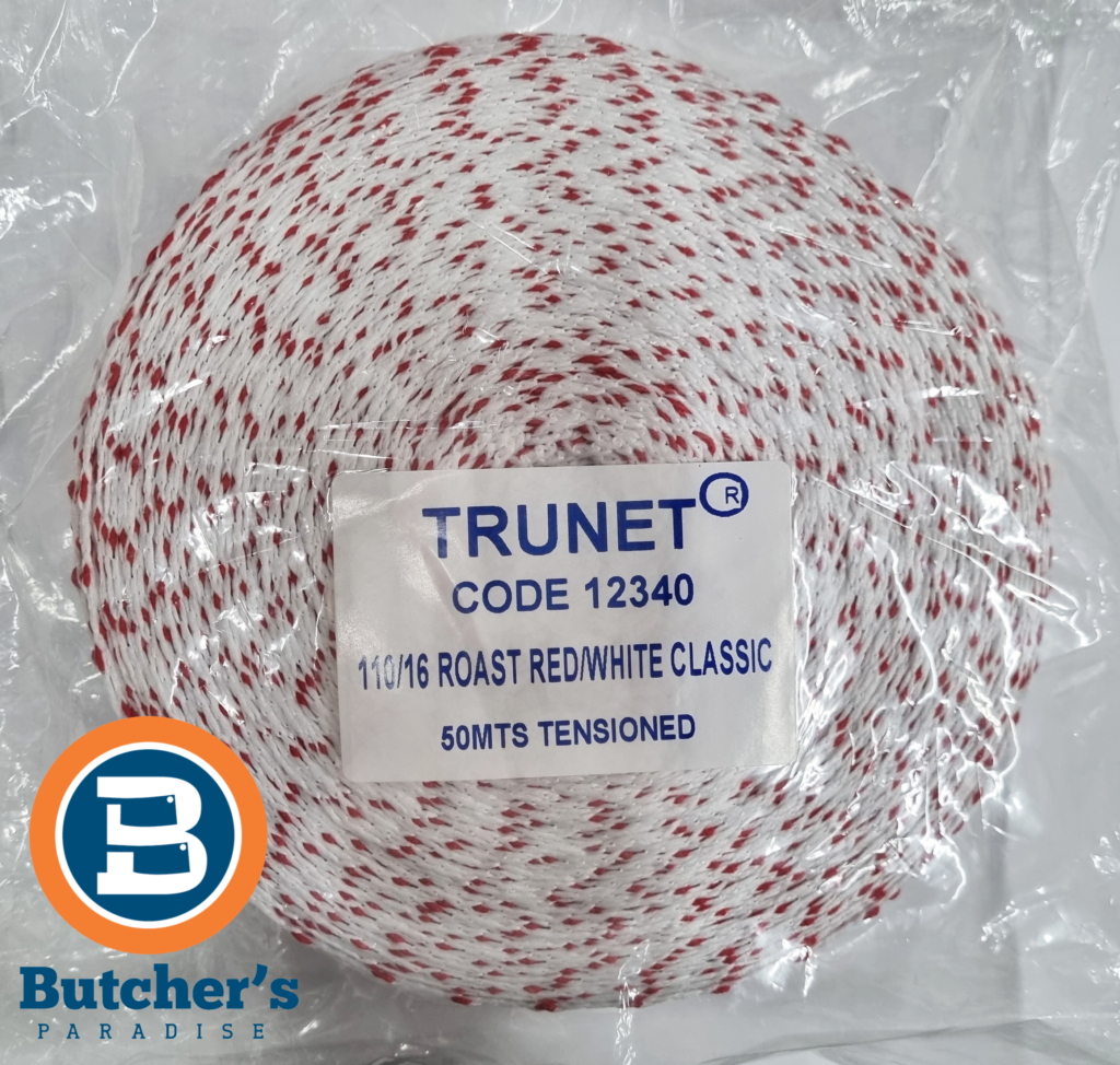 Trunet Meat Netting 110mm/16 Squares 50M Roast Red & White Classic Roll ...