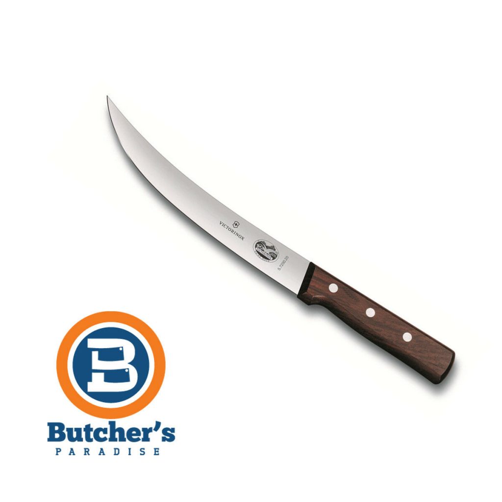 Victorinox 10"/25cm Rosewood Handle Curved Narrow Blade Breaking Knife ...