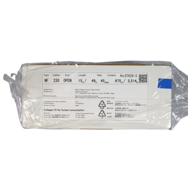 Butcher's Nippi NF230 Fresh Collagen Casing for Sausage Making 675M ...