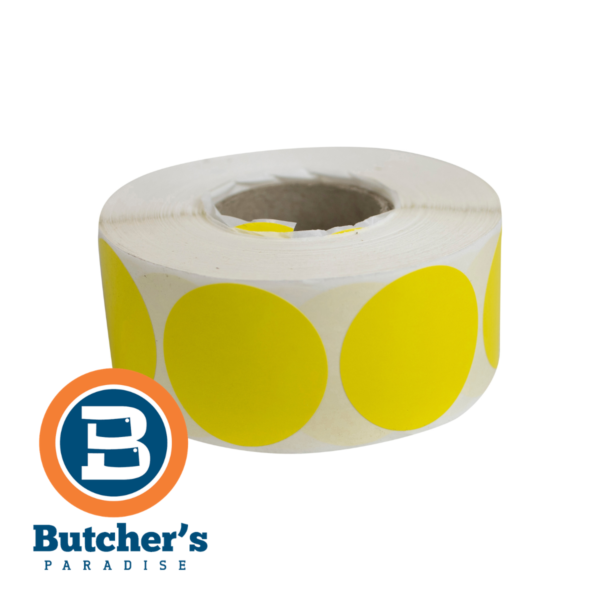 Labels Plain Circle Round Thermal Roll Paper 40mm Diameter Yellow ...
