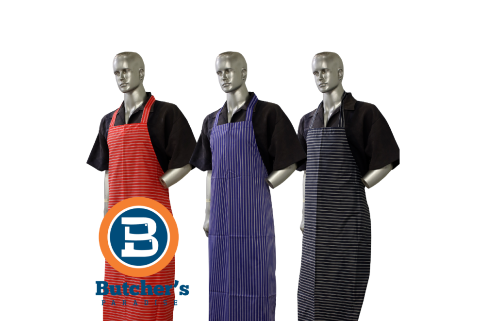 Butcher’s Vertical Striped Nylon Apron - 800 x 1150mm | Butchers Paradise