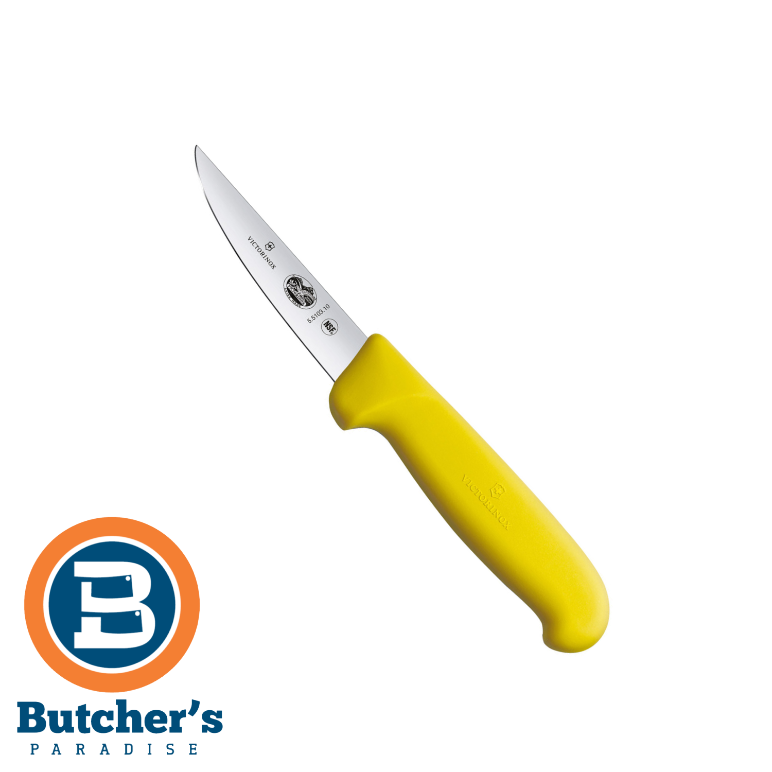 Victorinox 4" Fibrox Rabbit Knife 10cm Blade Yellow Handle | 5510810 ...